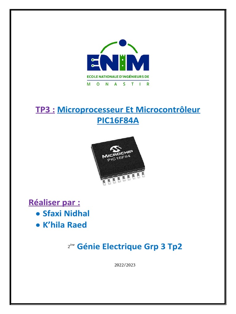 Programmation Du Microcontroleur | PDF