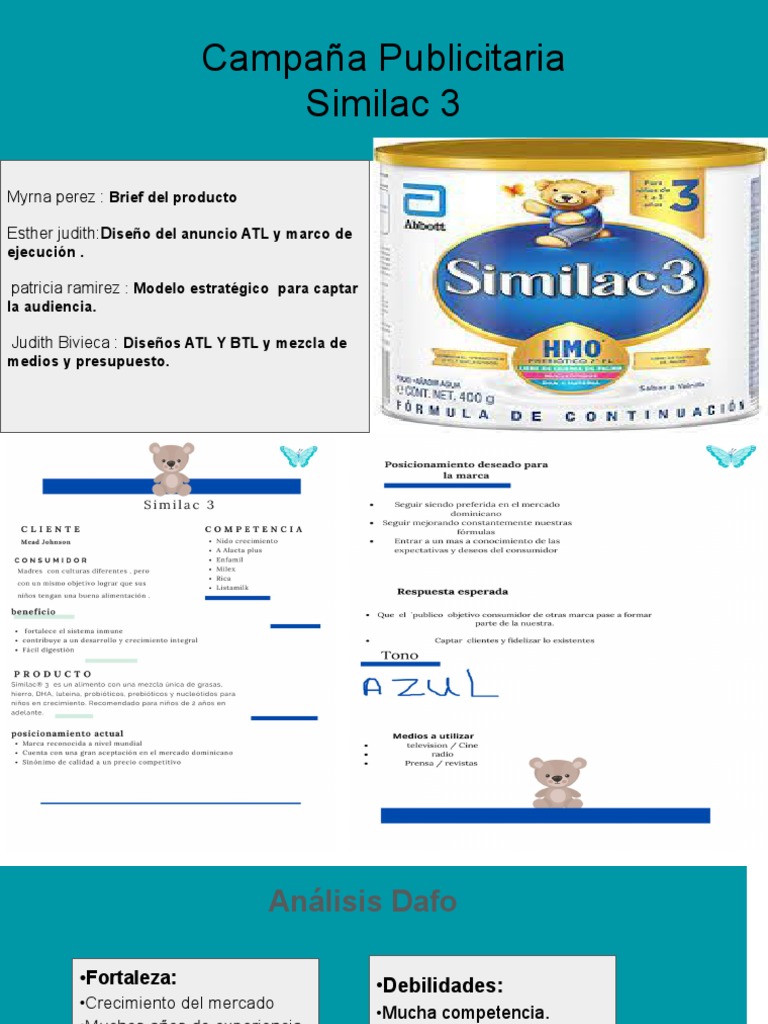 Campaña Publicitaria Similac 3 | PDF