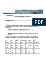 17 Exercices Avec Corrigés Statistique Descriptive S1 PDF | PDF ...