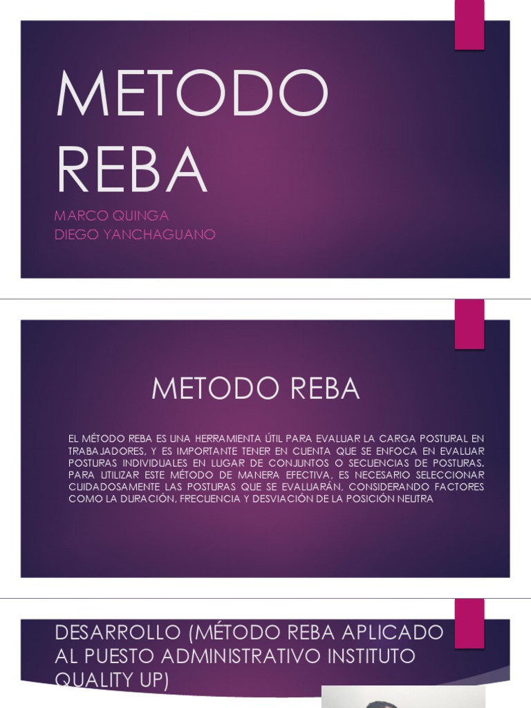 Evaluación del Método REBA en Puestos | PDF