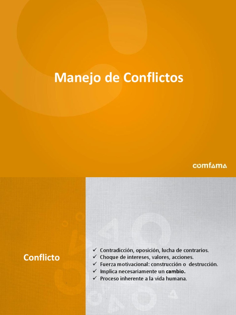 Manejo Del Conflicto | PDF | Conflicto (proceso) | Creatividad