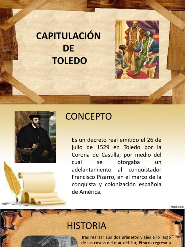 Capitulación DE Toledo | PDF | Francisco Pizarro | Panamá