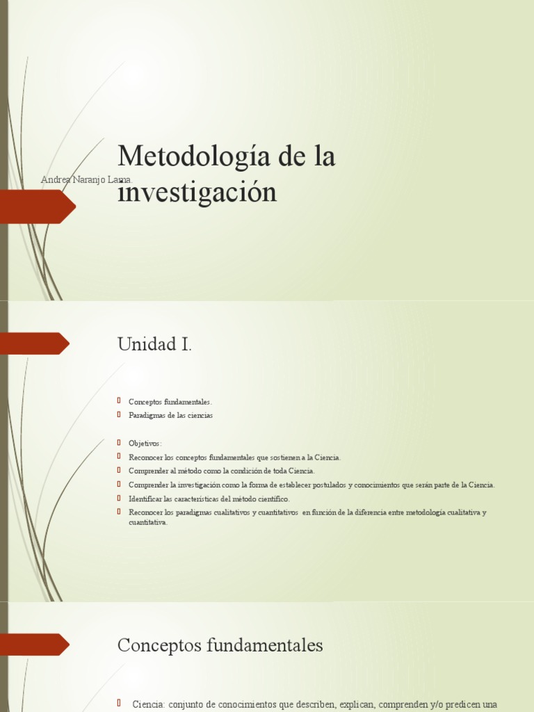 Ppt. 1. Metodologia Inv - Uniacc | PDF
