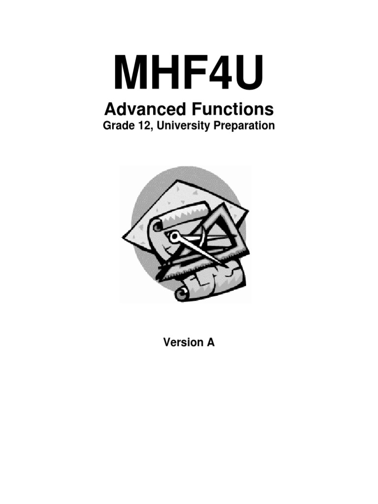 MHF4U - Unit 1 - Version A | PDF | Trigonometric Functions | Logarithm