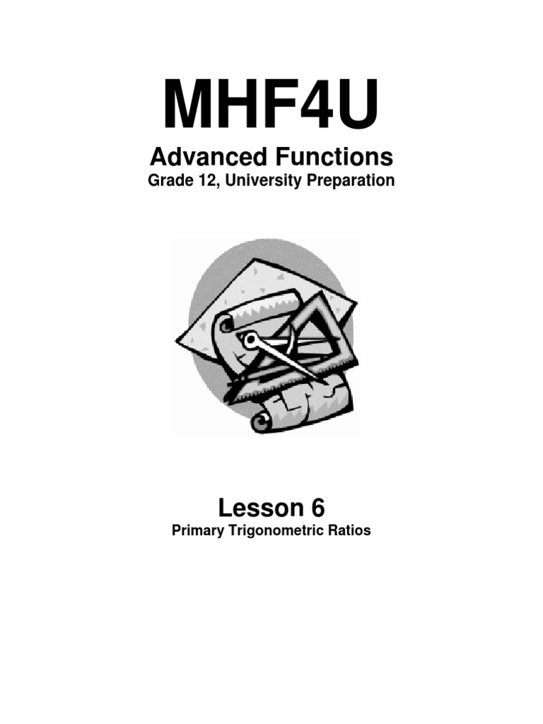 MHF4U - Unit 2 - Version A | PDF | Trigonometric Functions | Trigonometry