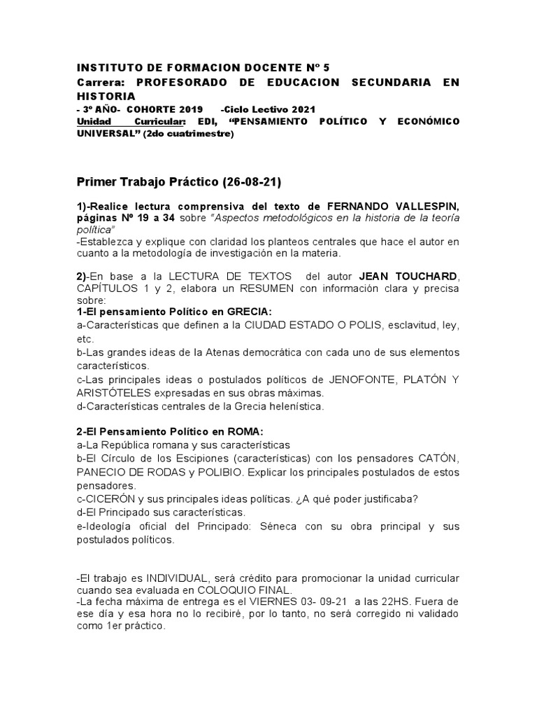 1er Trabajo Practico | PDF