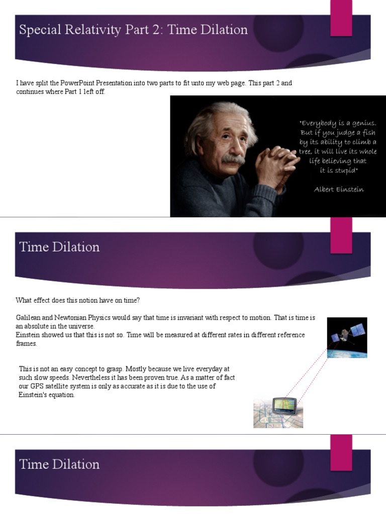 Understanding Time Dilation in Relativity | PDF | Spacetime | Time