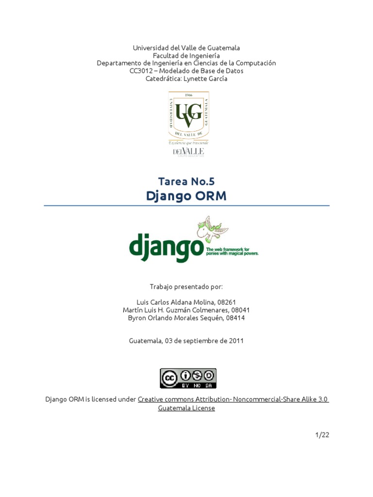 Django ORM | PDF | Mapeo Relacional de Objetos | Objeto (informática)