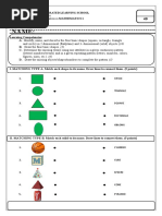 RMA Grade 1 Assessment Materials Booklet 17 June2023 | PDF | Shape ...