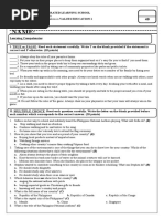 3rd Quarter Exam in Math (Grade 1) | PDF | Shape | Triangle