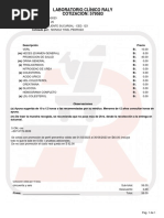 Precios de Exámenes en Laboratorio Raly | PDF | Química | Nutrición