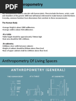 Average Standing Dimensions of Adults | PDF