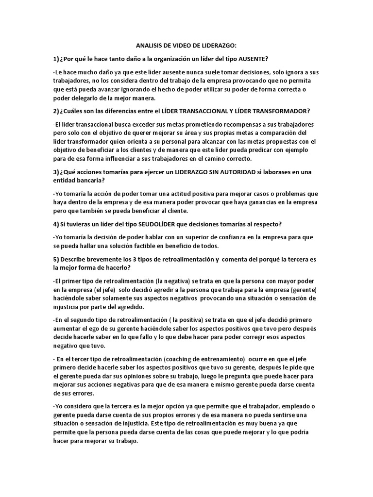 LIDERAZGO | PDF | Liderazgo