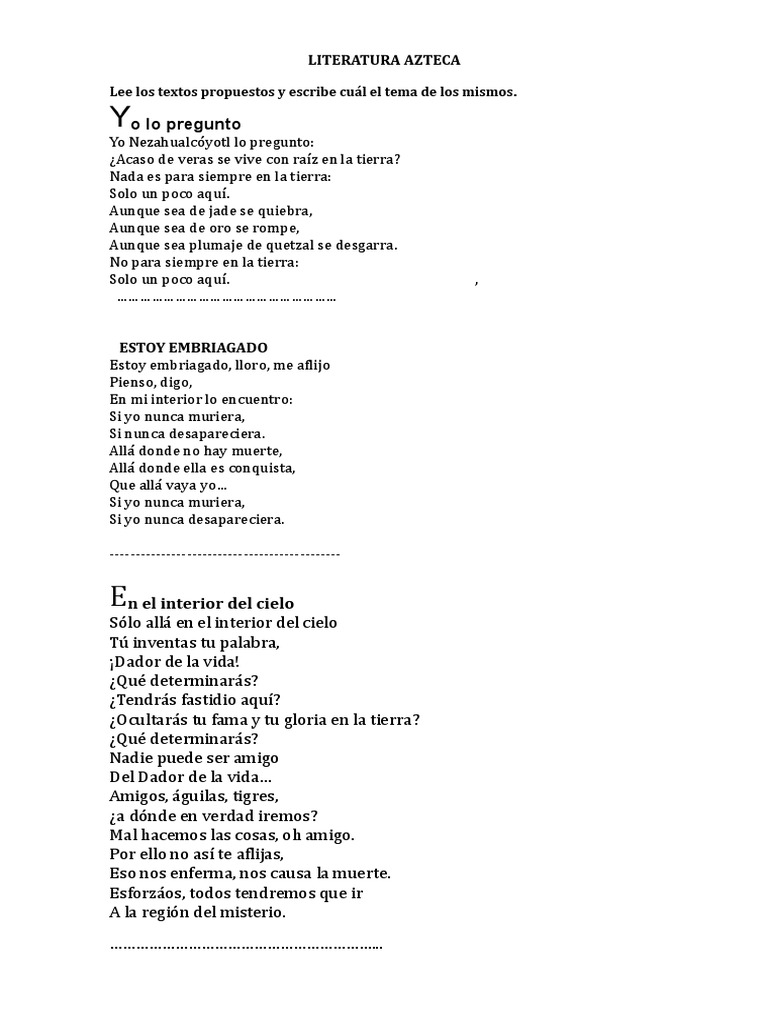 Poeta Azteca | PDF