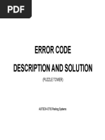 Kleemann Elevator Fault Codes Guide | PDF | Elevator | Relay
