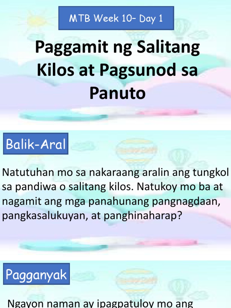 MTB Week 10 - Day 1-4 | PDF