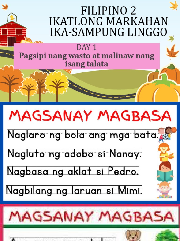 Filipino 2 Ikatlong Markahan Ika-Sampung Linggo: Pagsipi Nang Wasto at ...