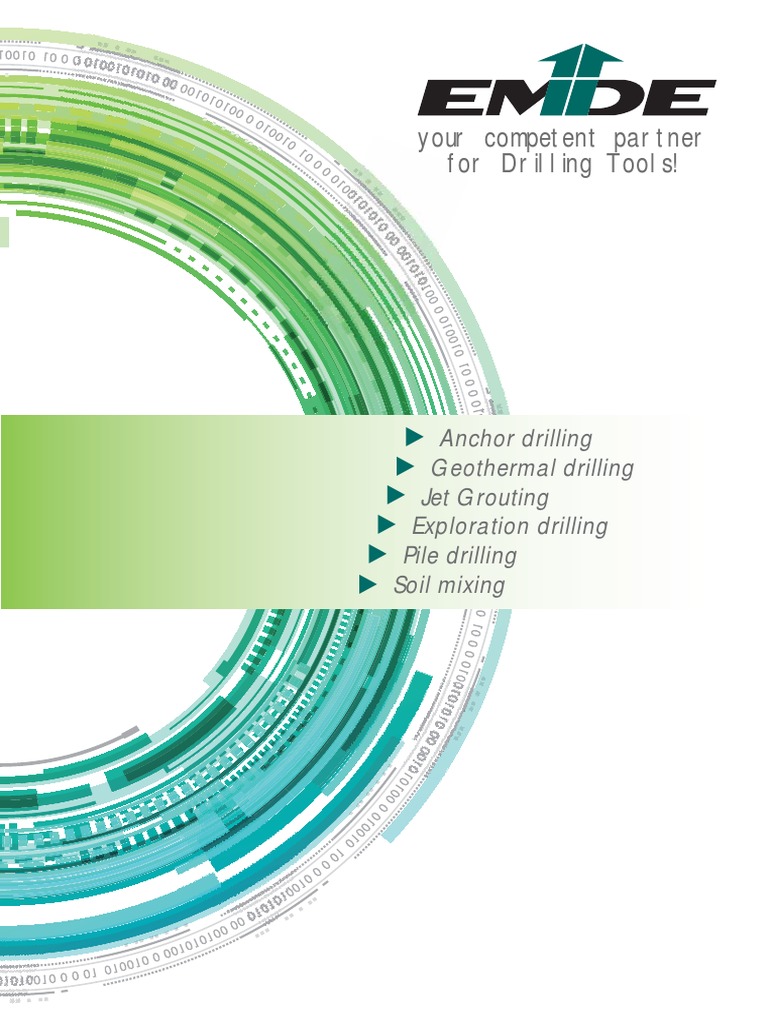 Catalogo General de Productos EMDE | PDF | Deep Foundation | Drilling