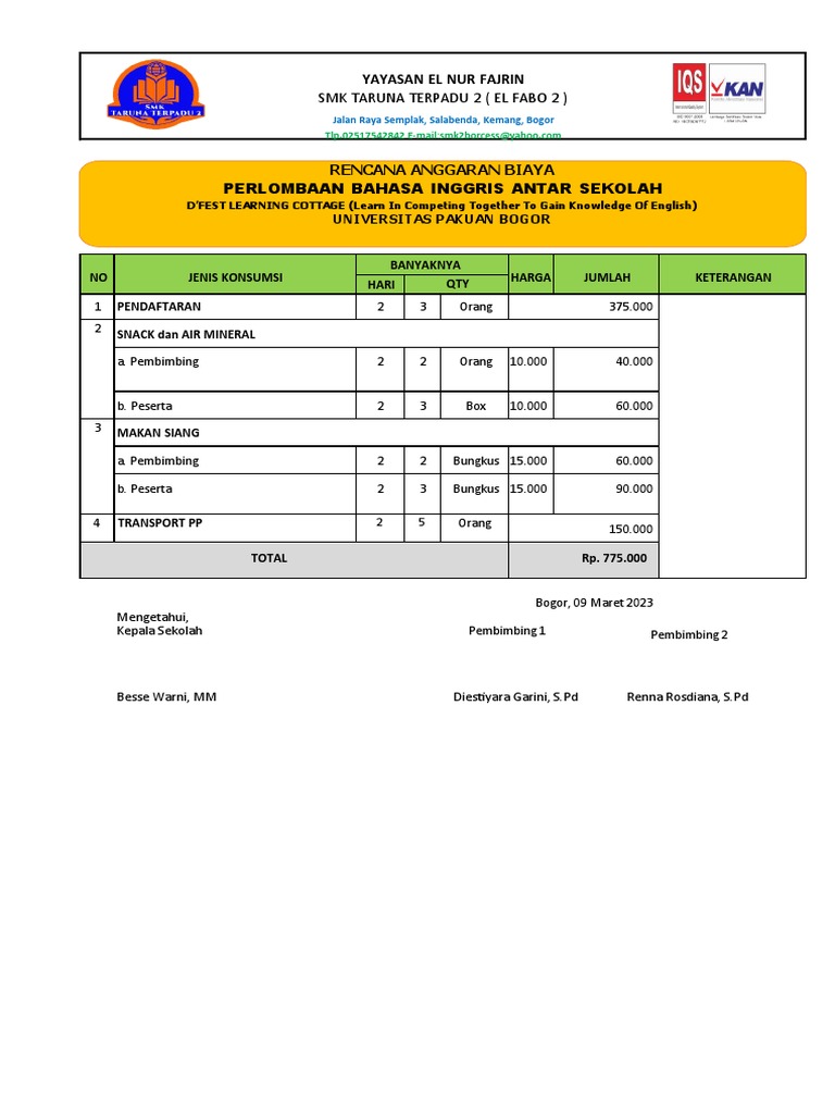 RAB Lomba B.Ing - 1 | PDF