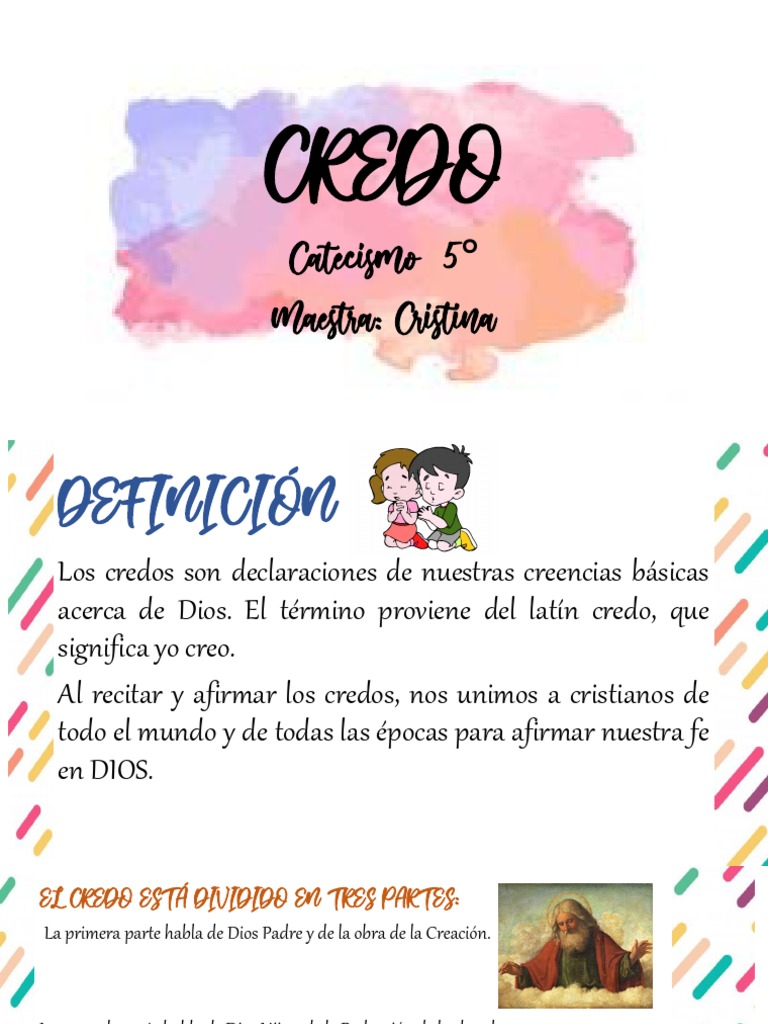 CREDO 2 Credos | PDF | Teología sistemática | Familias denominacionales ...