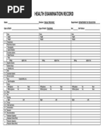 CS Form 86 - Health Examination Record | PDF