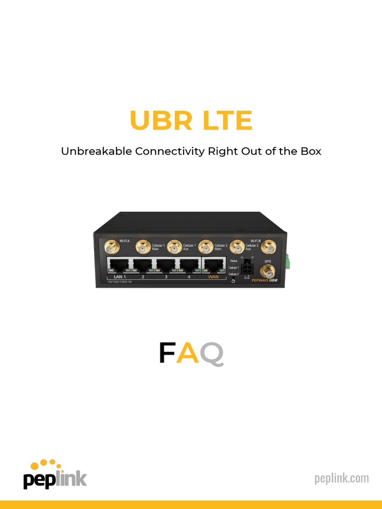 Peplink Ubr Lte Faq | Download Free PDF | Wi Fi | Computer Engineering