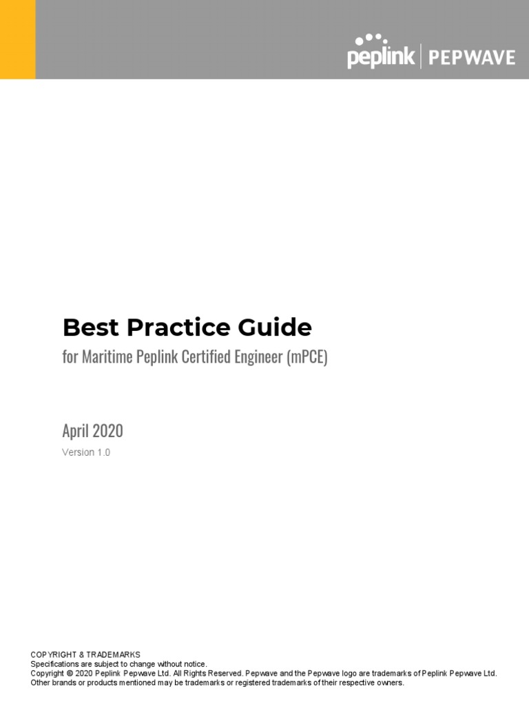 Maritime Pce Best Practice Guide | PDF | Coaxial Cable | Cable Television