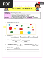 Ficha de Trabajo: Clasificación de Objetos Por Su Tamaño, Color y Forma ...