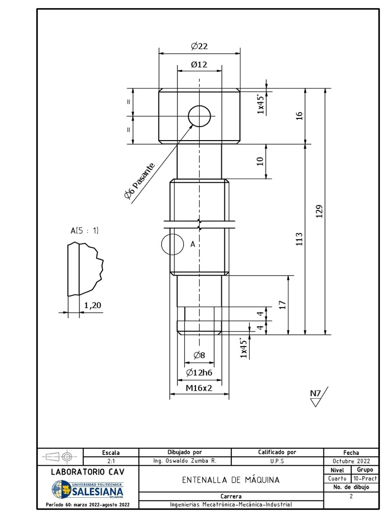 02 - Eje Roscado | PDF