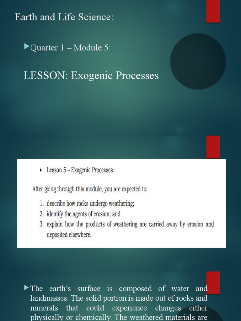 Exogenic Processes in Earth Science | PDF | Social Science | Science ...