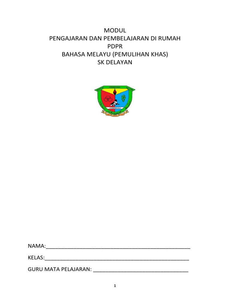 Modul Pemulihan Khas BM Tahun 1 | PDF