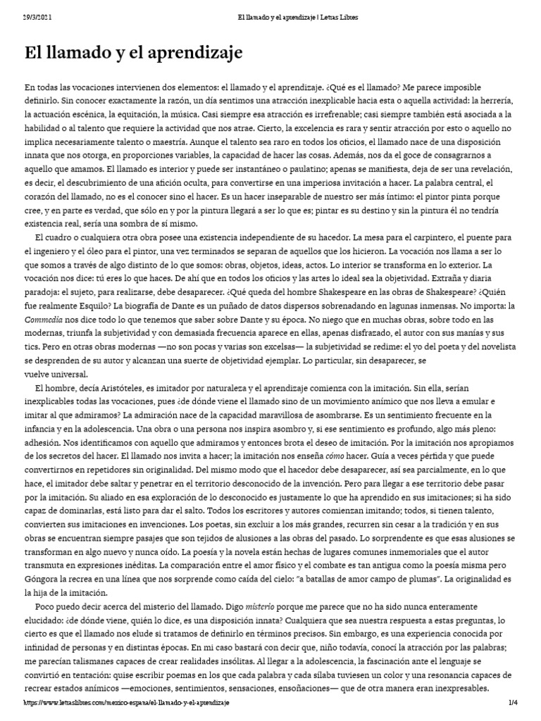 El - Llamado Octavio Paz | PDF | Poesía | Metro (poesía)