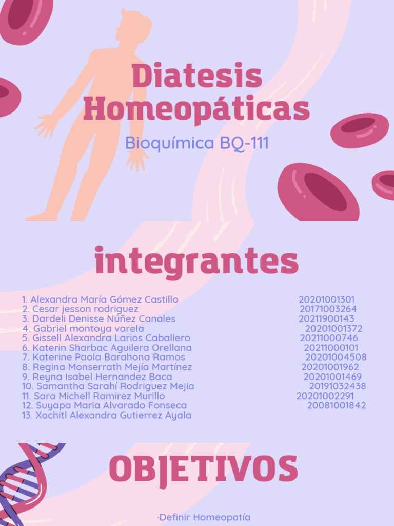 Diatesis Homeopáticas: Bioquímica BQ-111 | PDF | Homeopatía | Nutrición