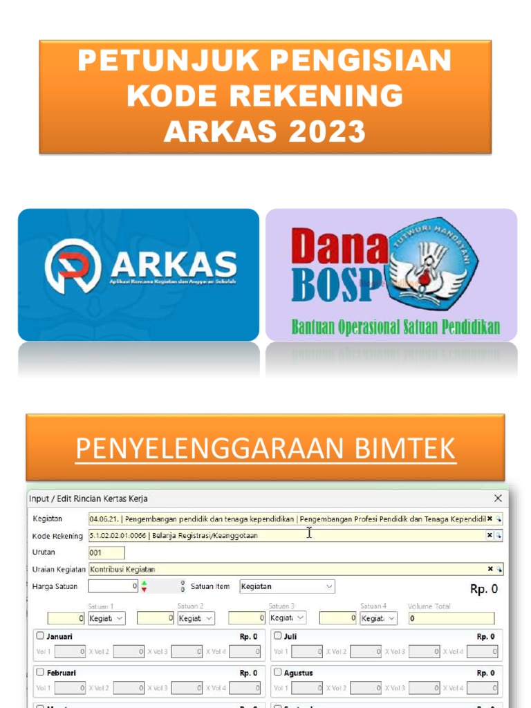 Panduan Kode Rekening ARKAS 2023 | PDF