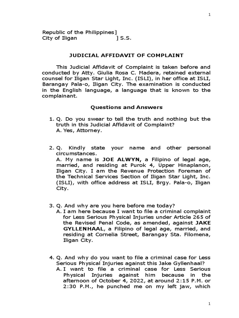 JA Complaint - Joe Alwyn | PDF | Perjury | Common Law