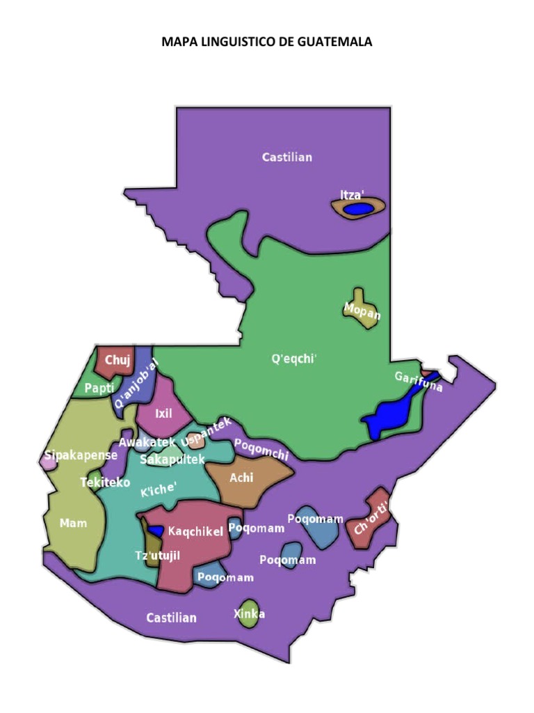Mapa Linguistico de Guatemala | PDF