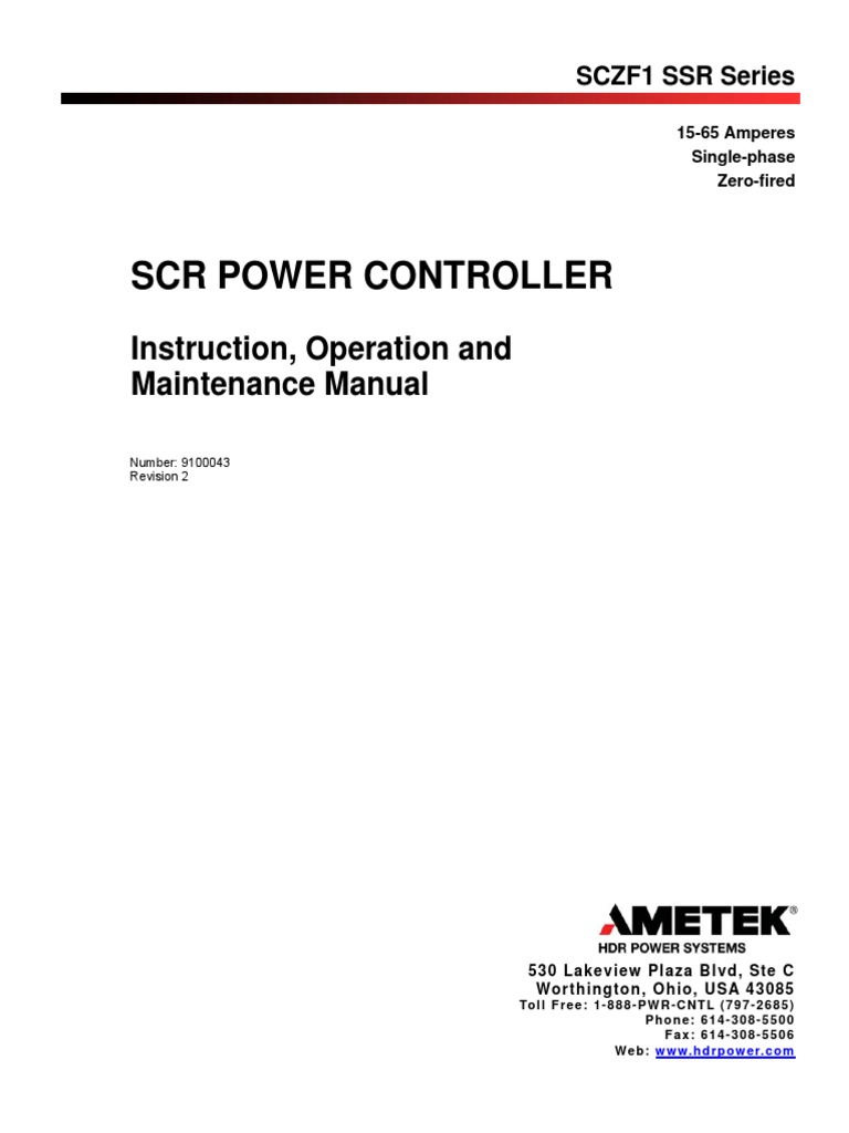 sczf1 SCR Manual | PDF | Electrostatic Discharge | Switch