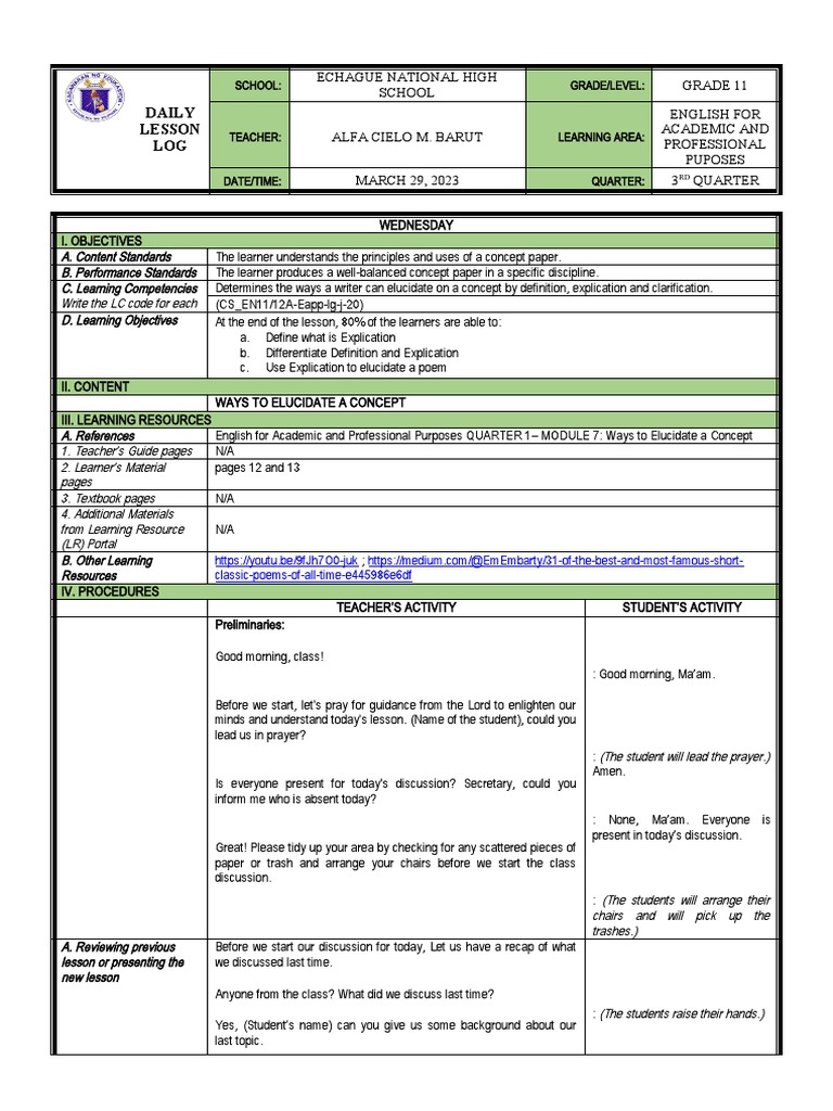 2barut Alfa Cielo M. DLP Ways To Elucidate A Concept Explication | PDF ...