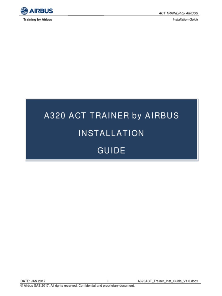A320 Act Trainer by Airbus Installation Guide | PDF | Computer Monitor ...