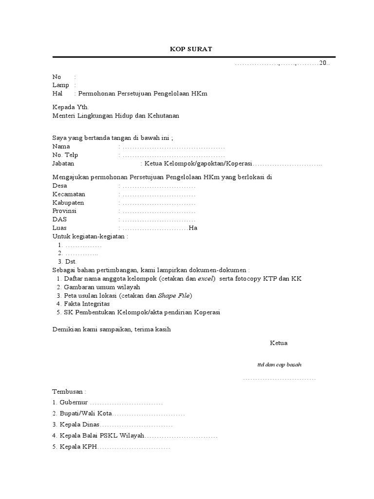 Kop Surat: TTD Dan Cap Basah | PDF