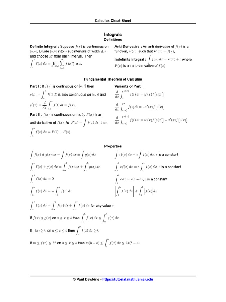 Maths 2 Cheatsheet | PDF | Language Arts & Discipline | Home & Garden