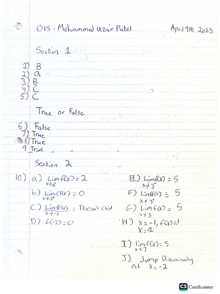 Unit 1 Test - OVS | PDF