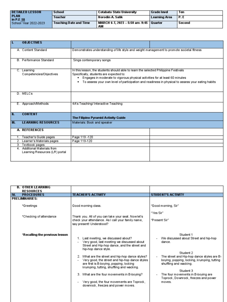 LESSON-PLAN-1 Final | PDF | Teachers | Learning LESSON-PLAN-1 Final | PDF | Teachers | Learning