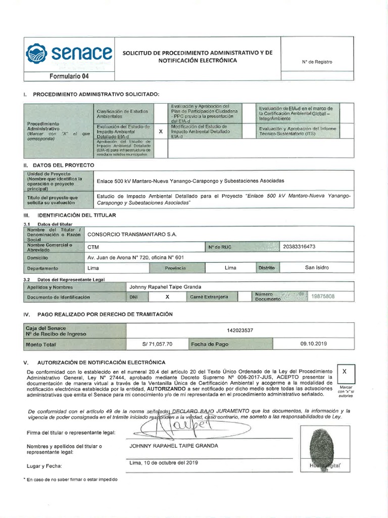 Formulario F-04 | PDF