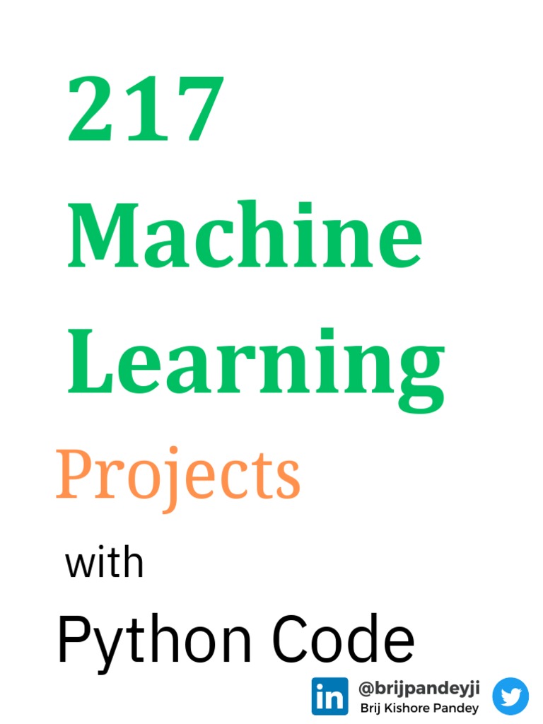 217 Machine Learning: Projects | PDF