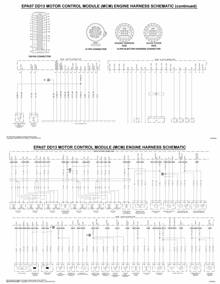 EPA07 DD13 Motor Control Module (MCM) Engine Harness | PDF