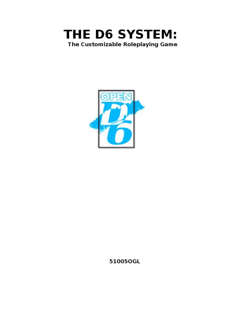 d6 System Book OGL | PDF | Dice | Role Playing Games