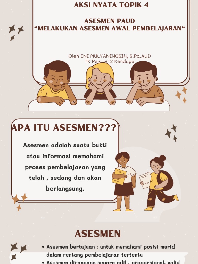 Asesmen PAUD: Strategi dan Manfaat | PDF
