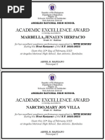 Academic Excellence Award Template | PDF
