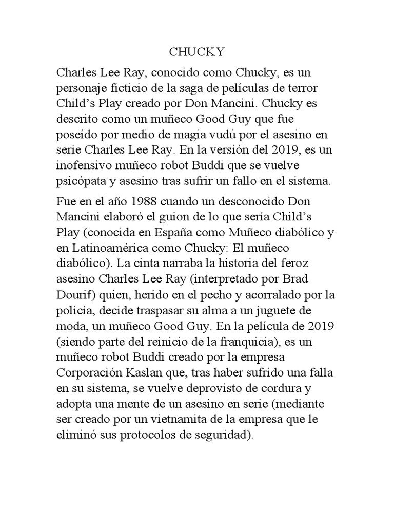 Chucky 2 | PDF